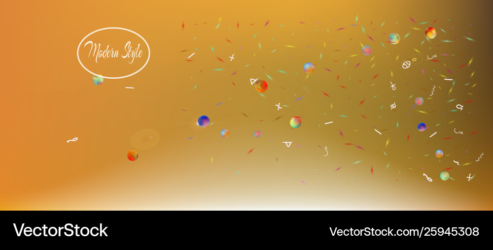 Signs abstract ultra wide space background Vector Image