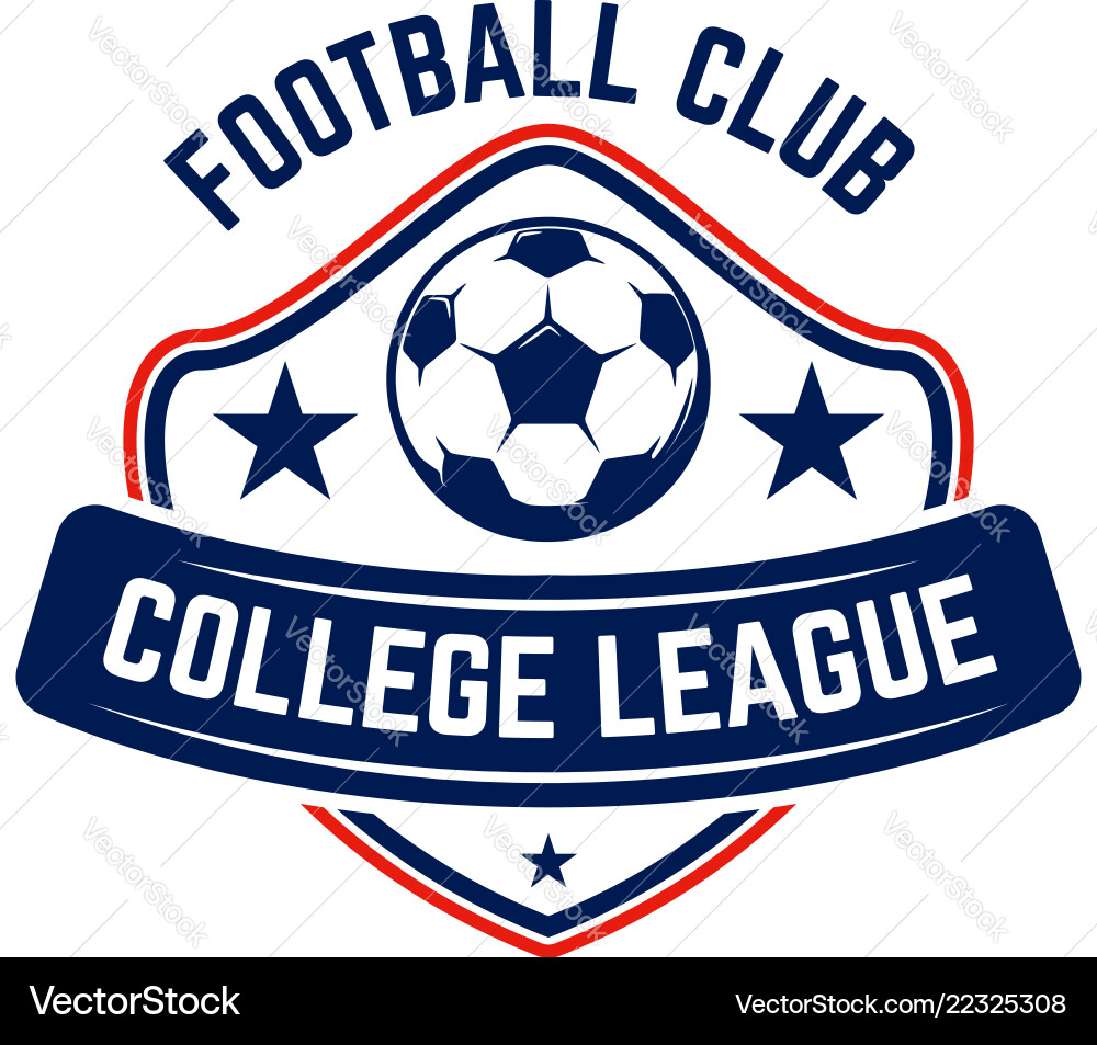 Soccer football emblems design element for logo Vector Image