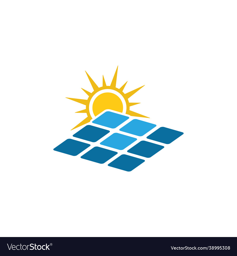 Solar panel icon design template Royalty Free Vector Image Solar panel icon design template Royalty Free Vector Image