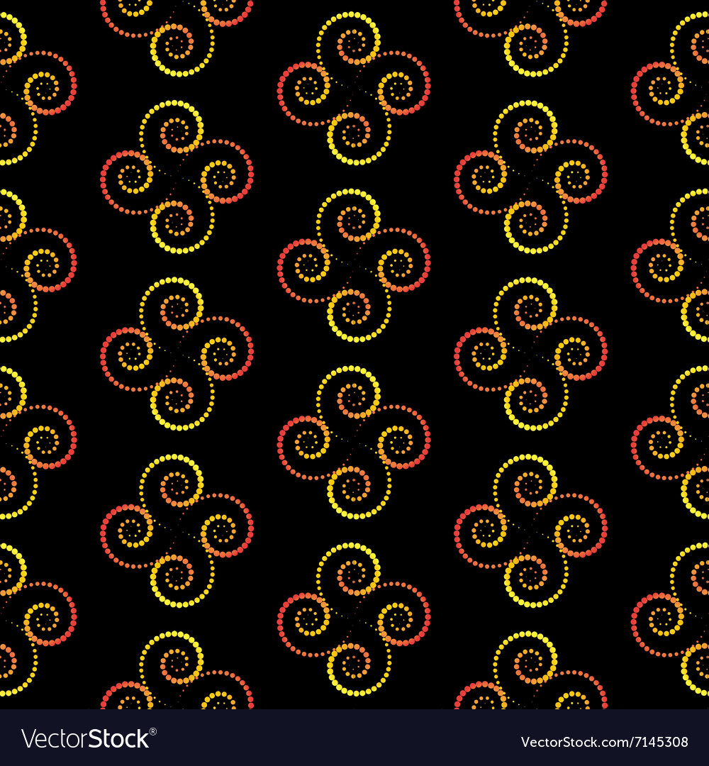 Spiral seamless pattern Royalty Free Vector Image