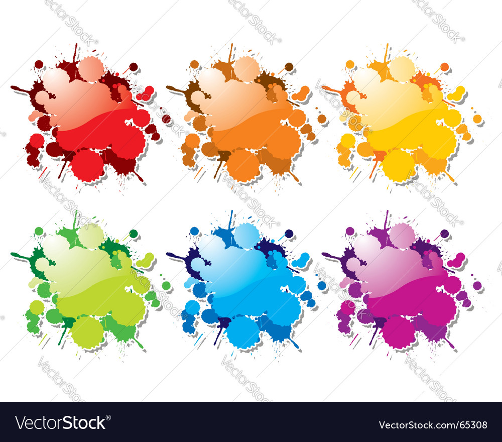 Splashes Royalty Free Vector Image - VectorStock