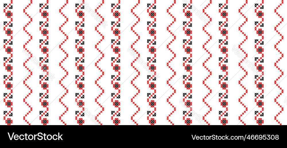 Ukrainian modern striped pattern seamless Vector Image