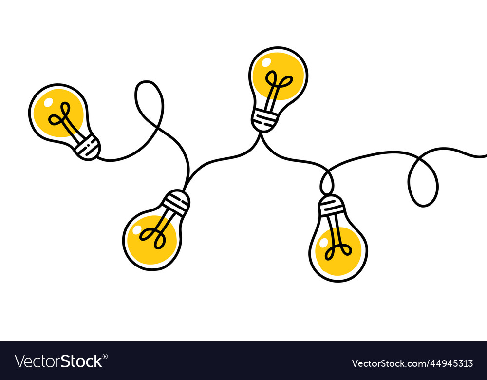 Collective intelligence or idea concept Royalty Free Vector