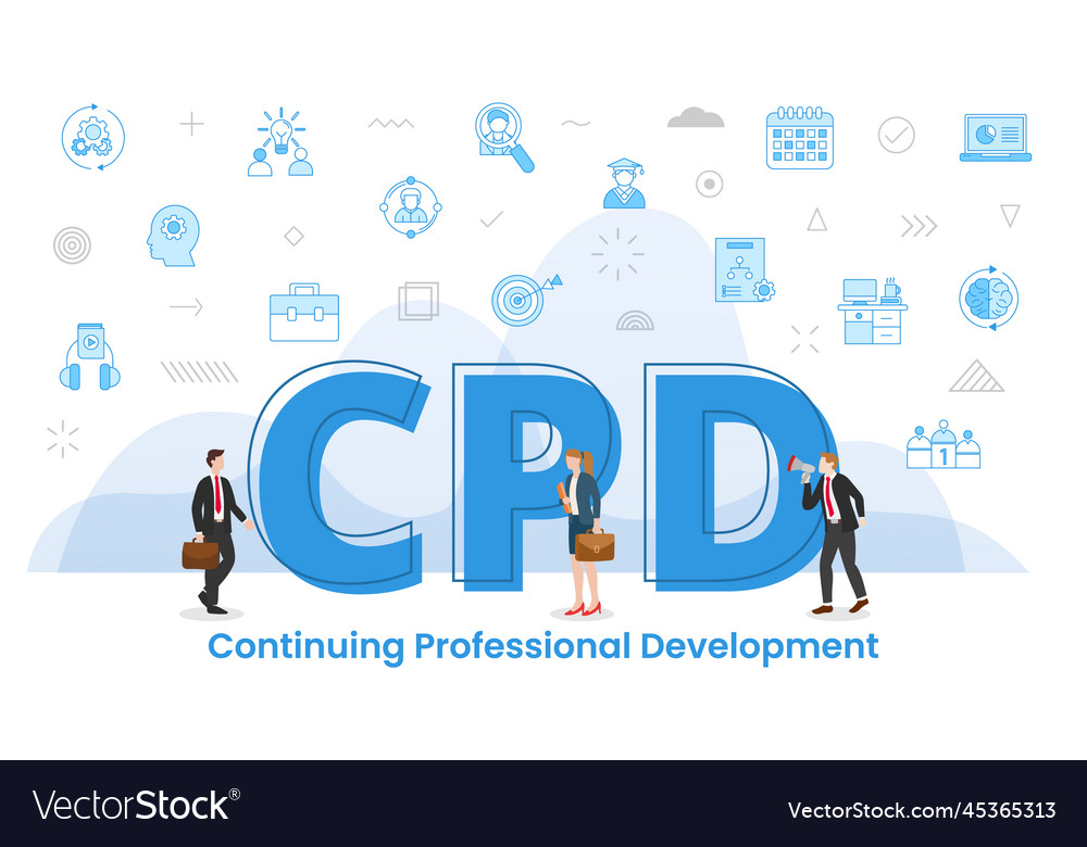 Cpd continuous professional development concept Vector Image Cpd continuous professional development concept Vector Image