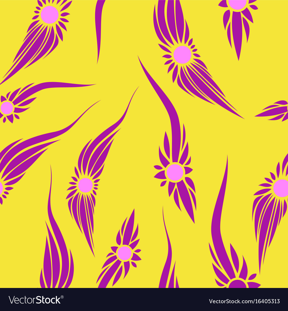 Pattern in flower style Royalty Free Vector Image
