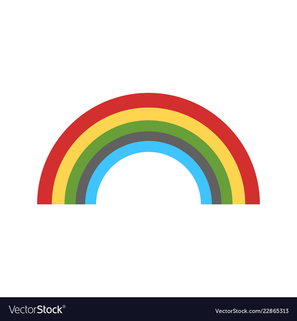 Rainbow icon Royalty Free Vector Image - VectorStock