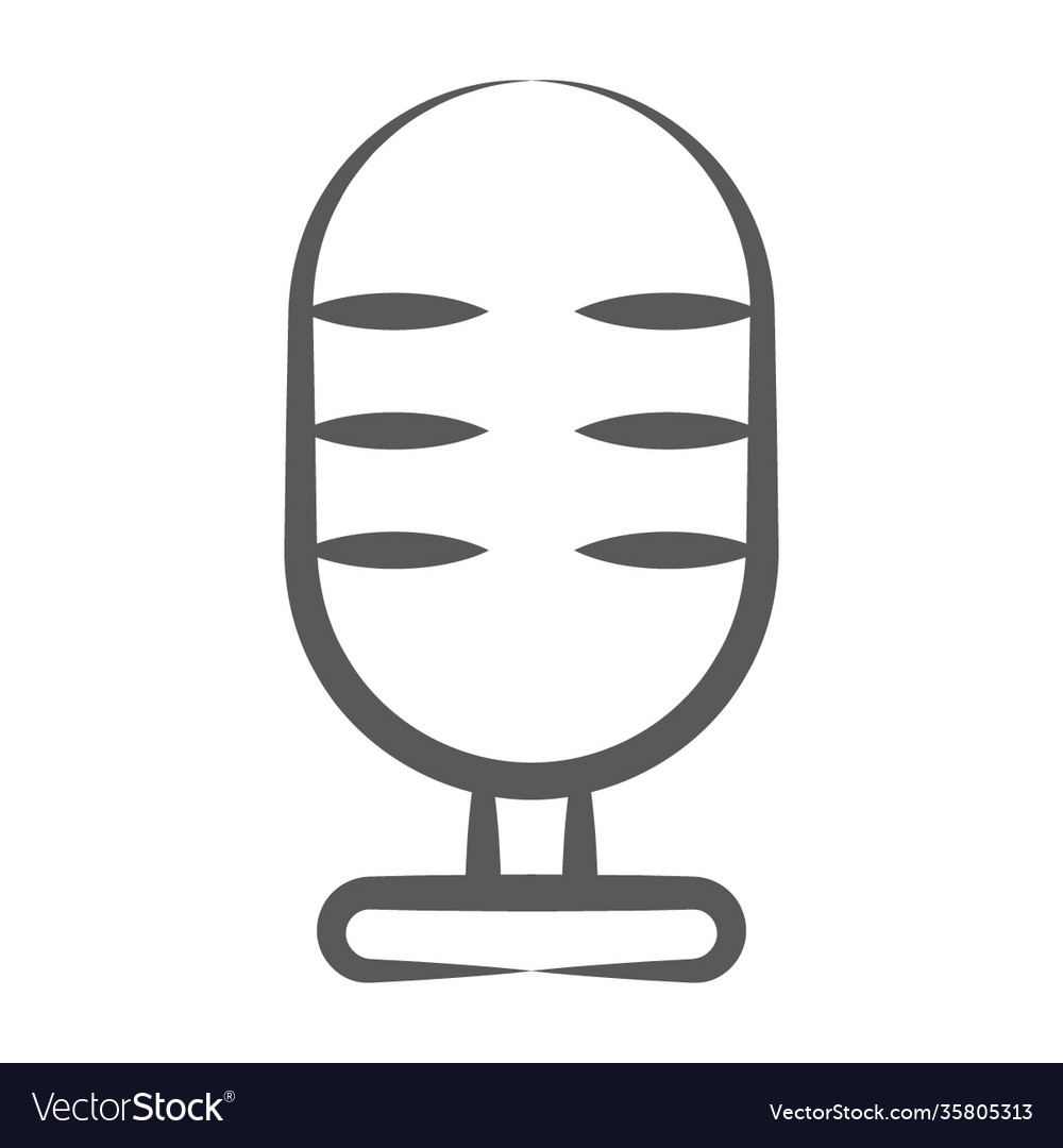 Recording mic Royalty Free Vector Image - VectorStock