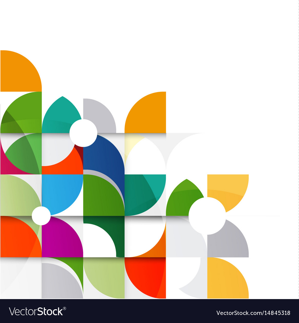 Abstract colorful and creative geometric Vector Image