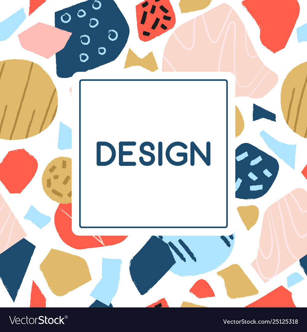 Doodle geometric pattern Royalty Free Vector Image