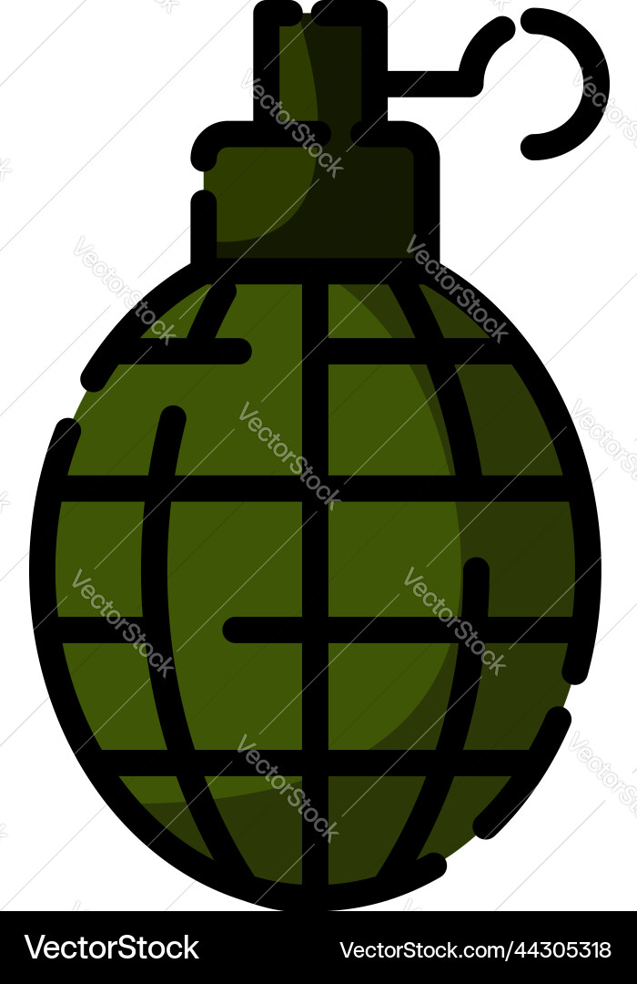 Military bomb on a white background Royalty Free Vector