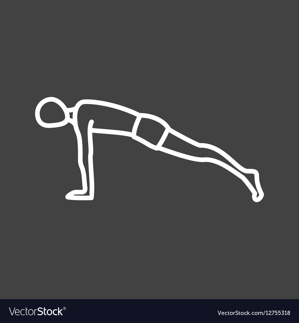 Plank Pose Royalty Free Vector Image - VectorStock