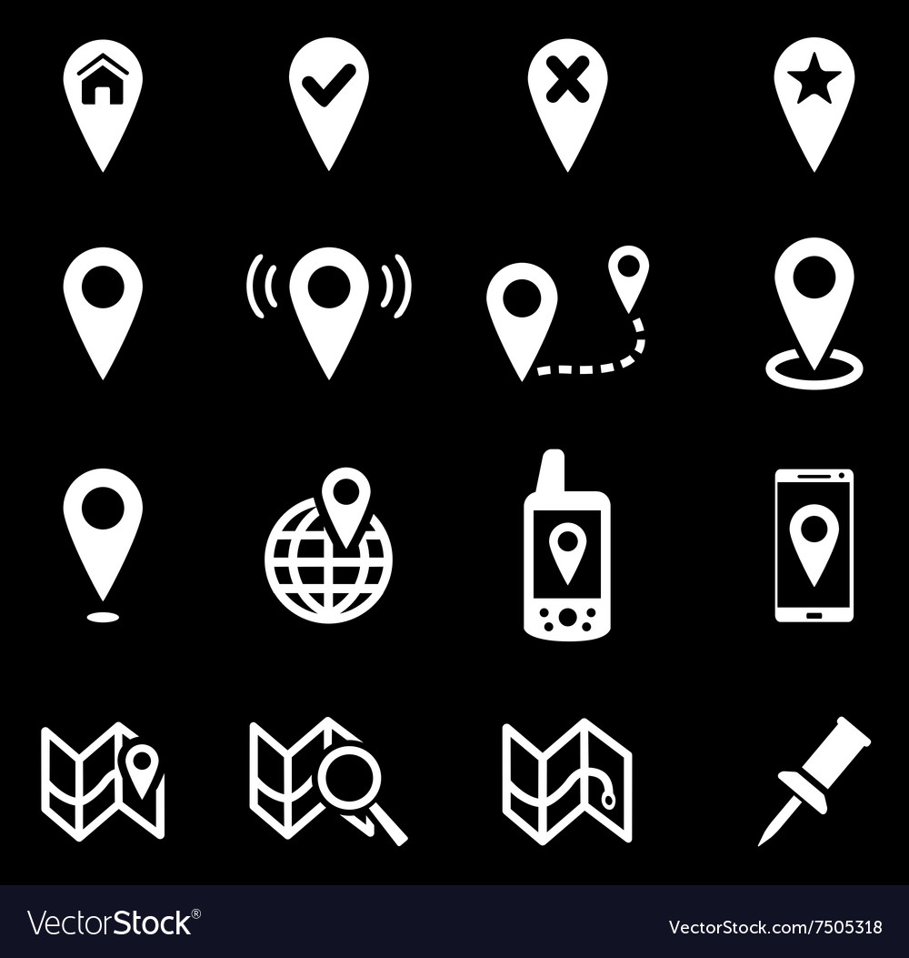Pointer and maps Royalty Free Vector Image - VectorStock