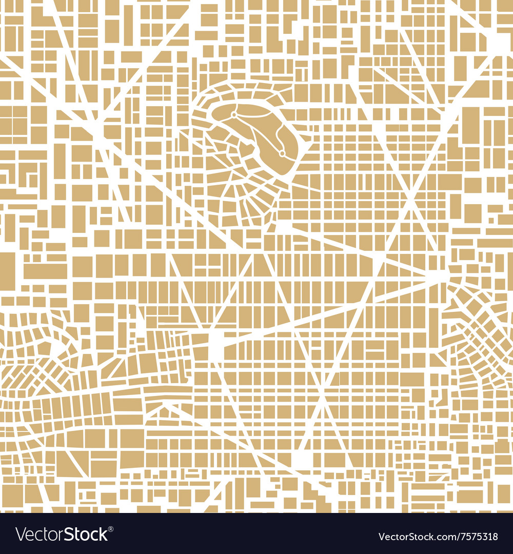 Seamless map city plan Royalty Free Vector Image