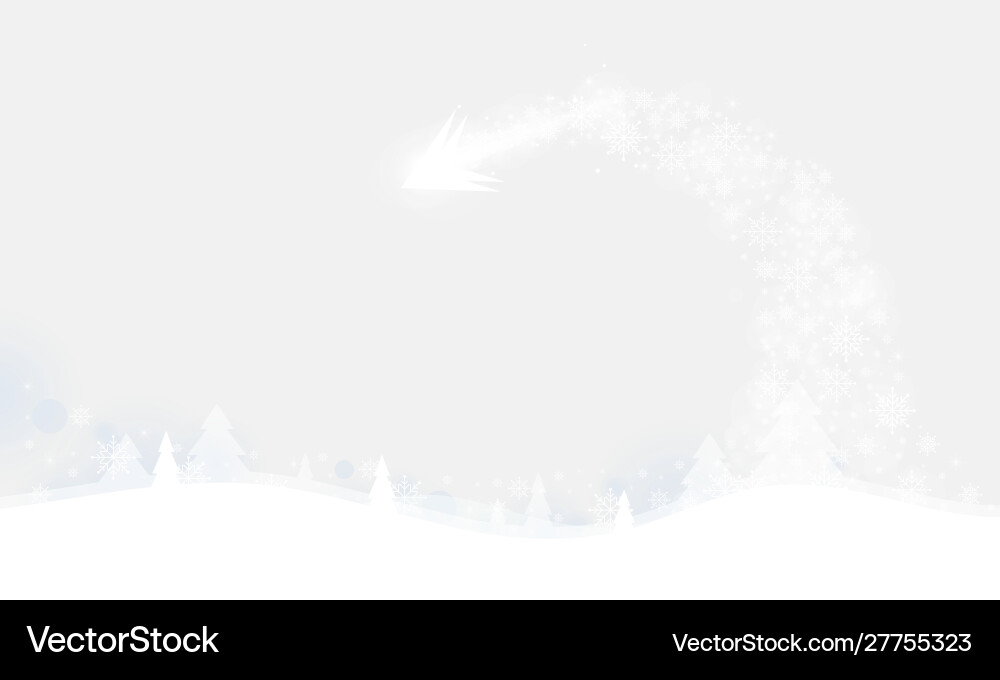Background christmas winter snow with happy Vector Image