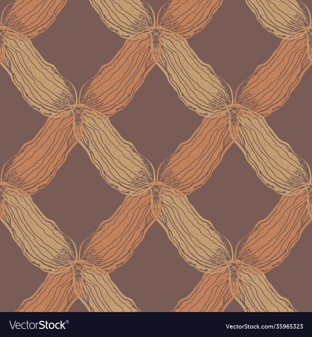 Braid effect damask weave seamless Royalty Free Vector Image