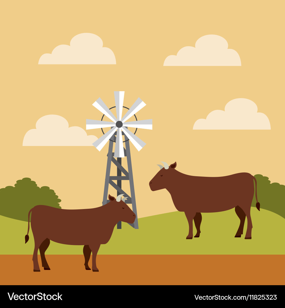 Farm and agriculture design Royalty Free Vector Image