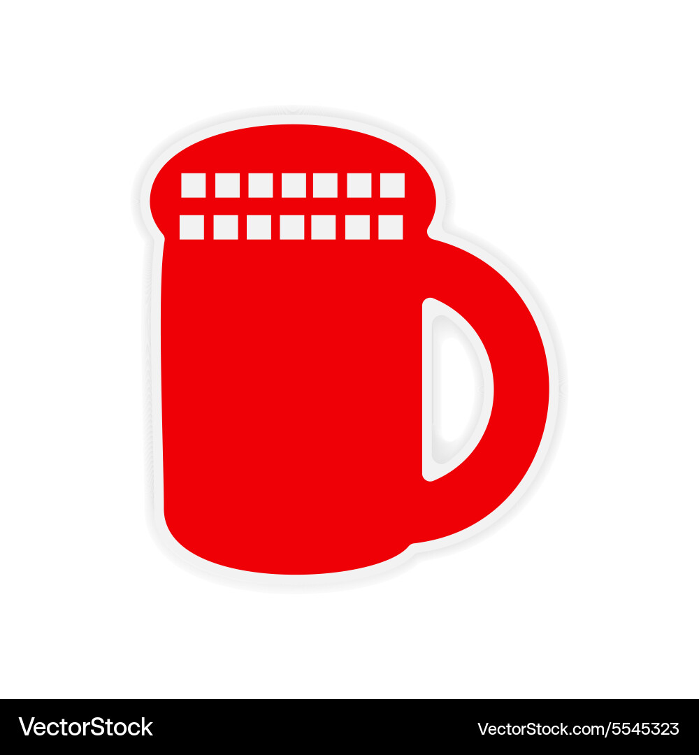 Icon sticker realistic design on paper cover Vector Image