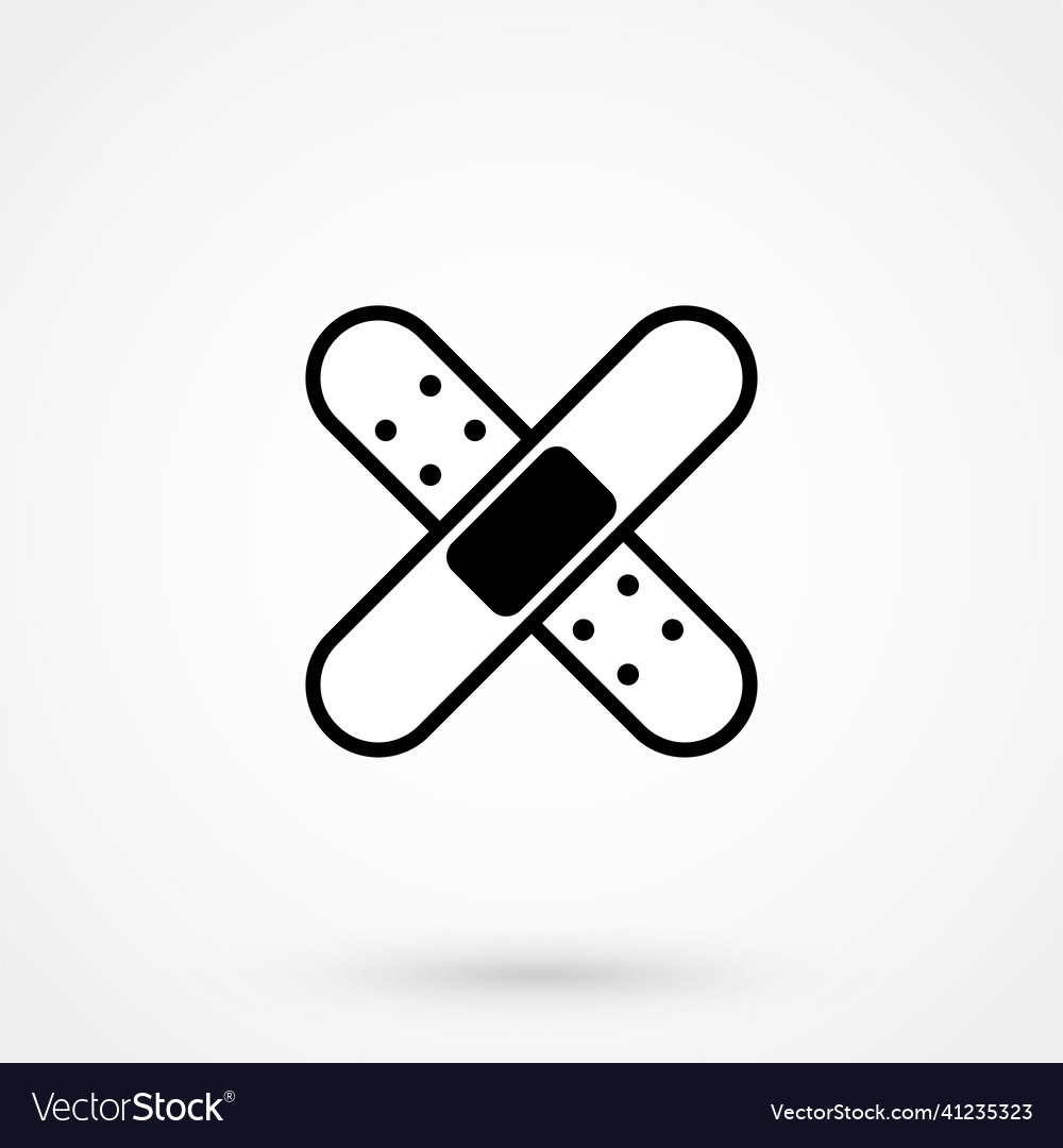 Plaster icon Royalty Free Vector Image - VectorStock