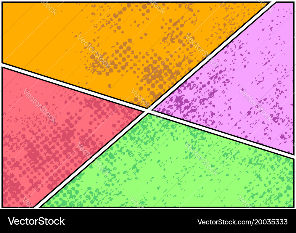 Bright easy to use and change color comic book Vector Image