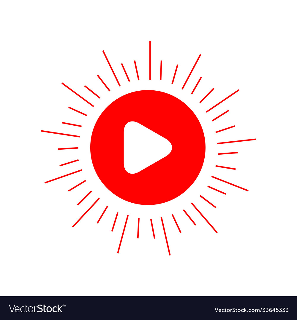 Button play template design Royalty Free Vector Image