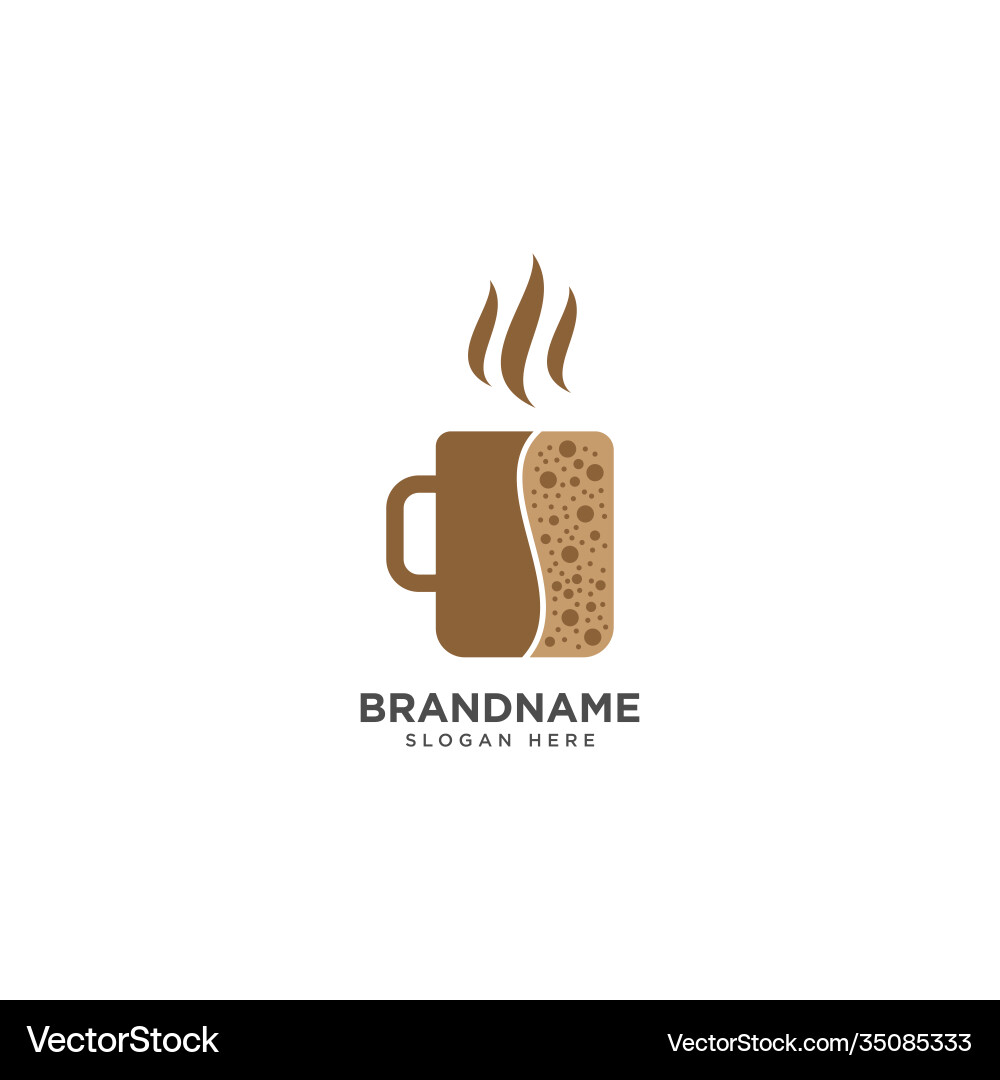 Coffee drink logo design symbol icon Royalty Free Vector
