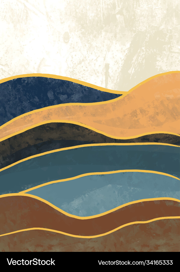 Creative minimalist hand painted abstract Vector Image