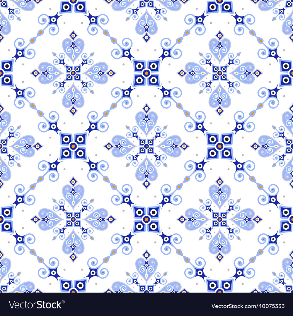 Cute tile pattern Royalty Free Vector Image - VectorStock