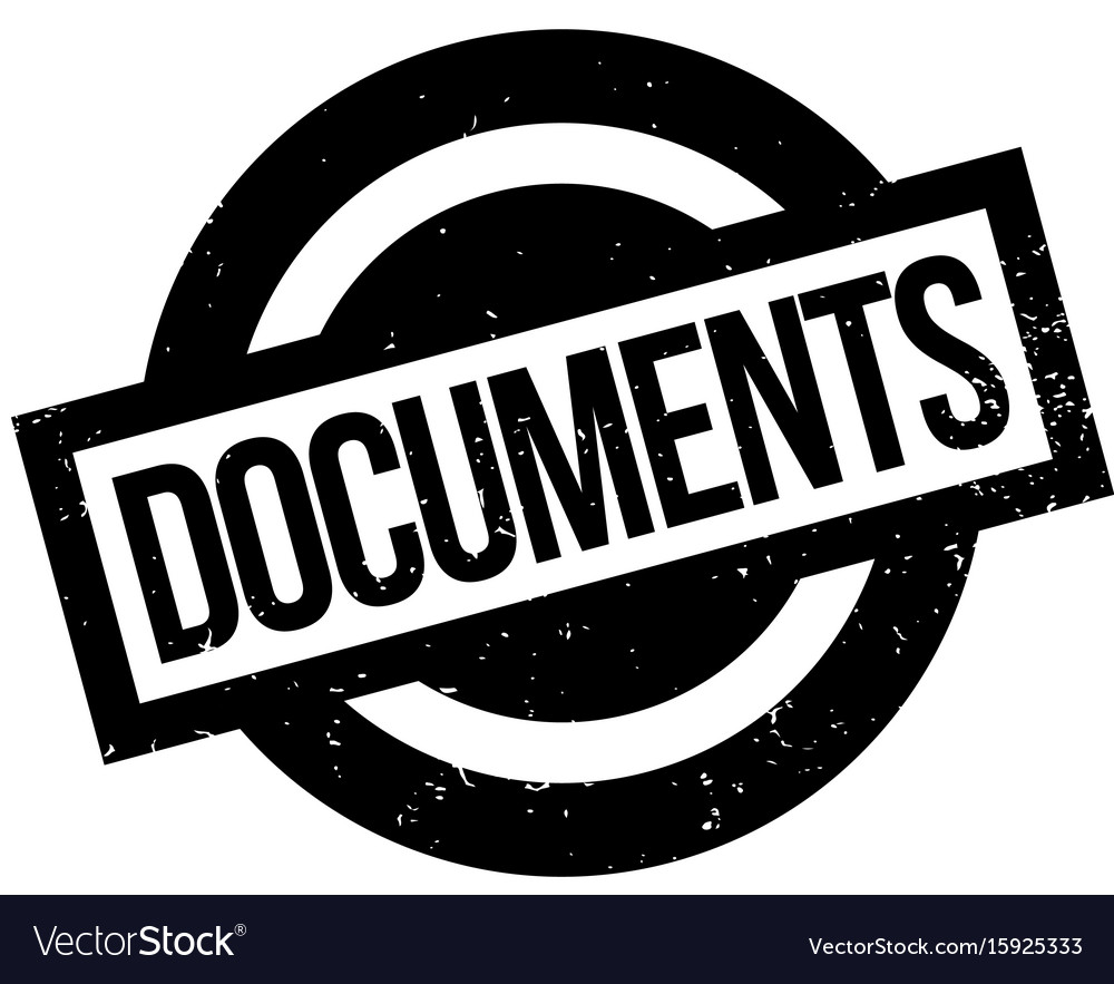 Documents rubber stamp Royalty Free Vector Image