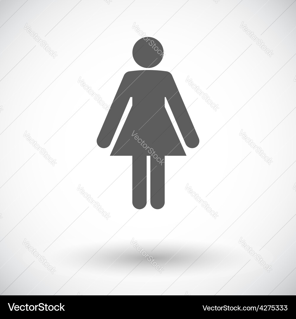 Female Gender Symbol Royalty Free Vector Image