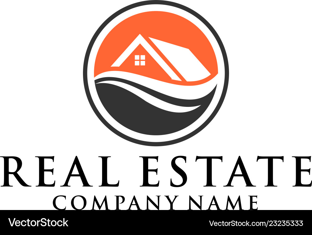 Home real estate logo Royalty Free Vector Image
