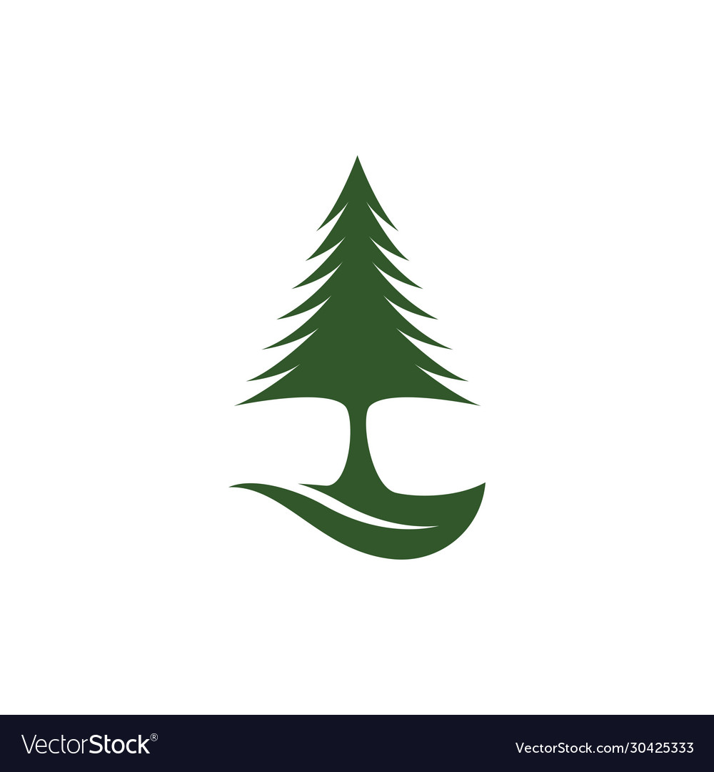Pine tree icon Royalty Free Vector Image - VectorStock