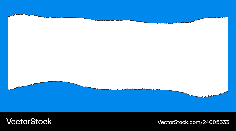 Torn edge ripped paper symbol icon design Vector Image