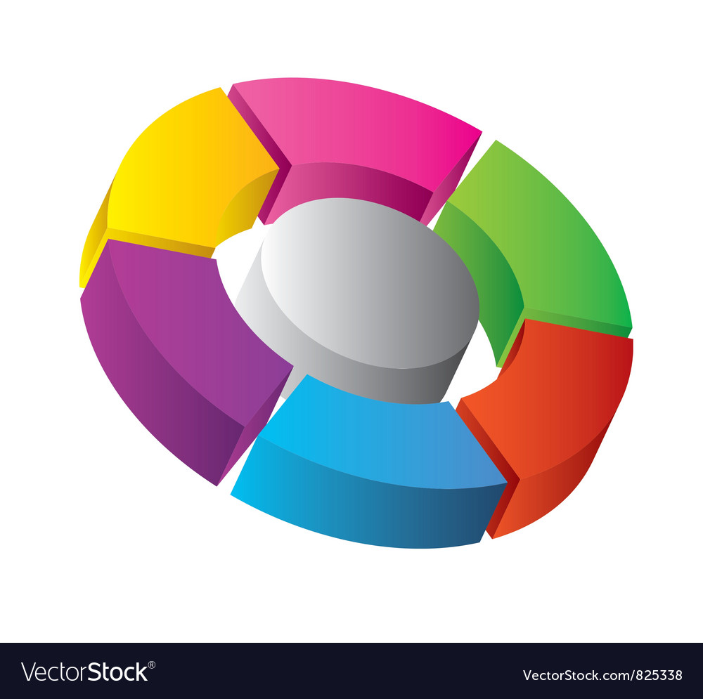 3d diagram Royalty Free Vector Image - VectorStock