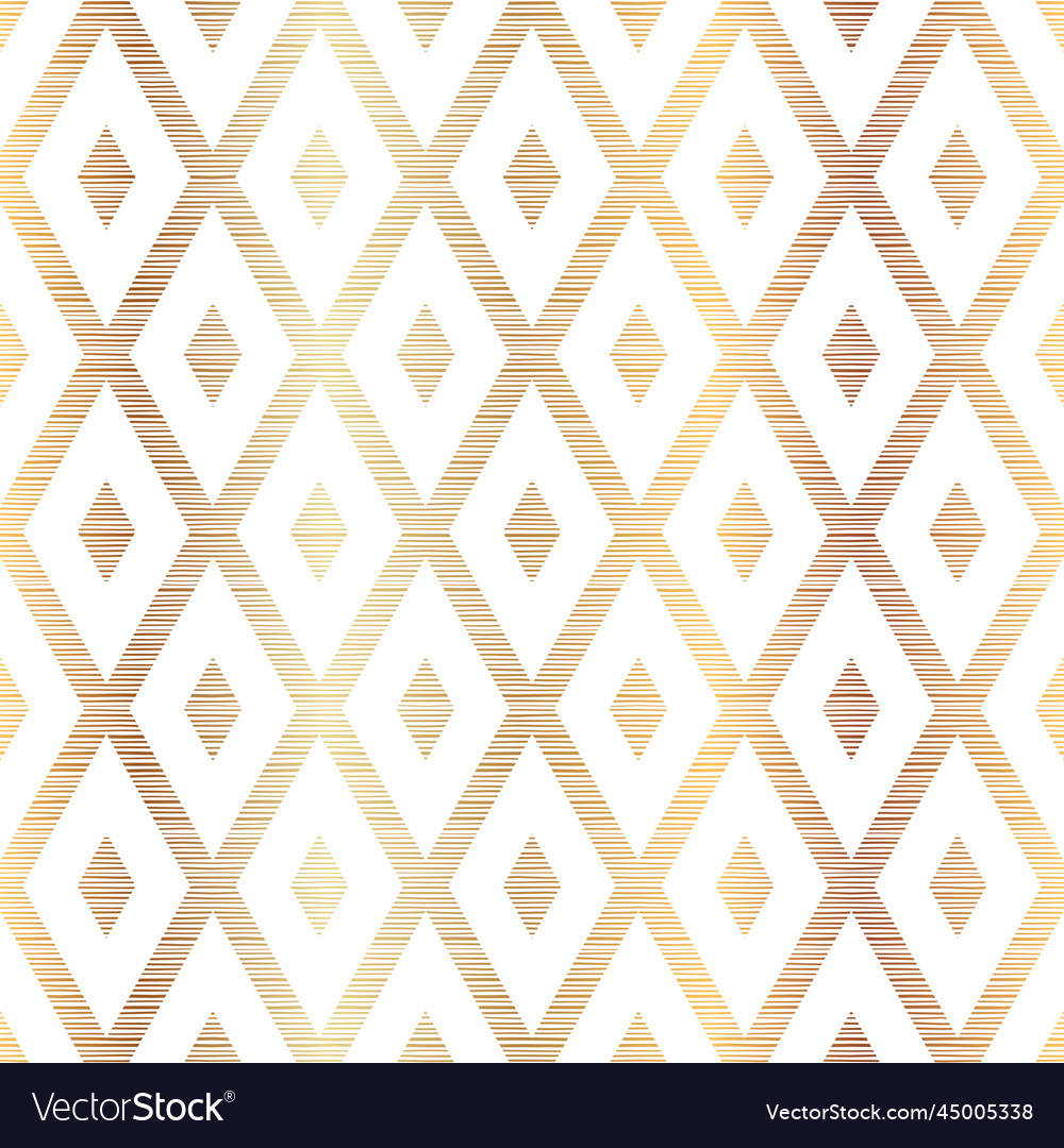 Elegant gold rhombus seamless pattern design Vector Image Elegant gold rhombus seamless pattern design Vector Image