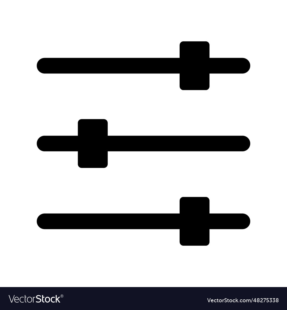 Equalizer icon Royalty Free Vector Image - VectorStock