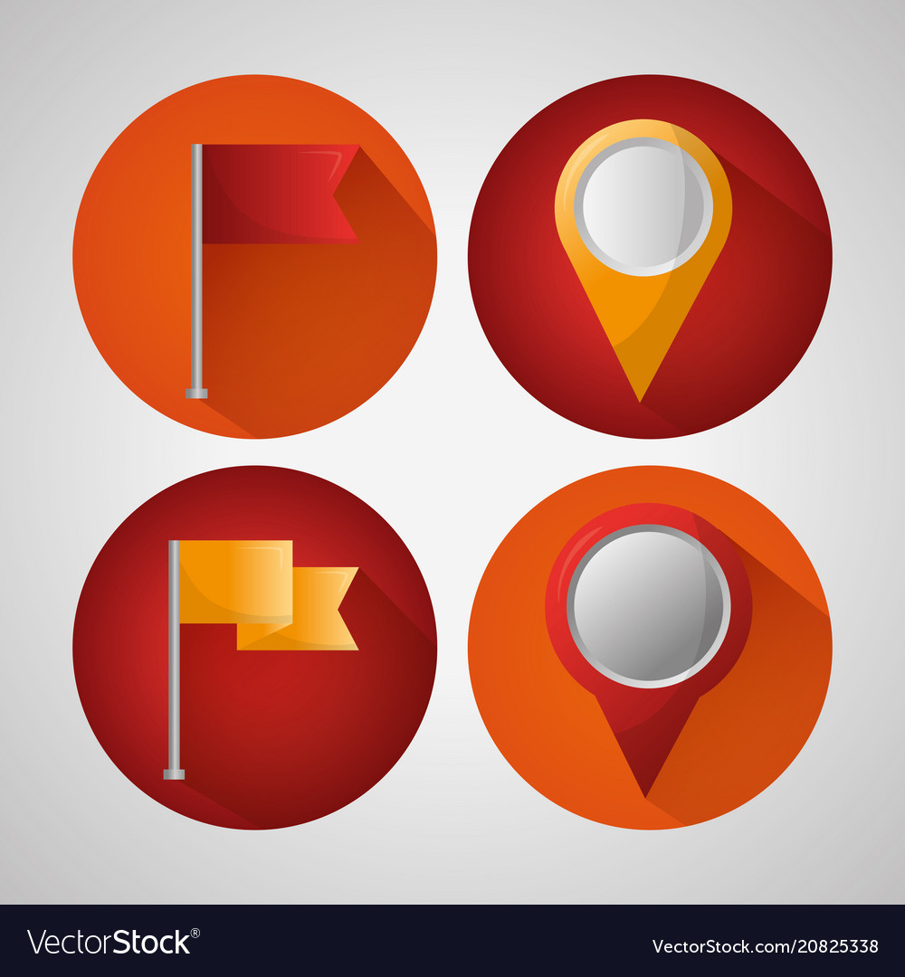 Gps navigation application Royalty Free Vector Image