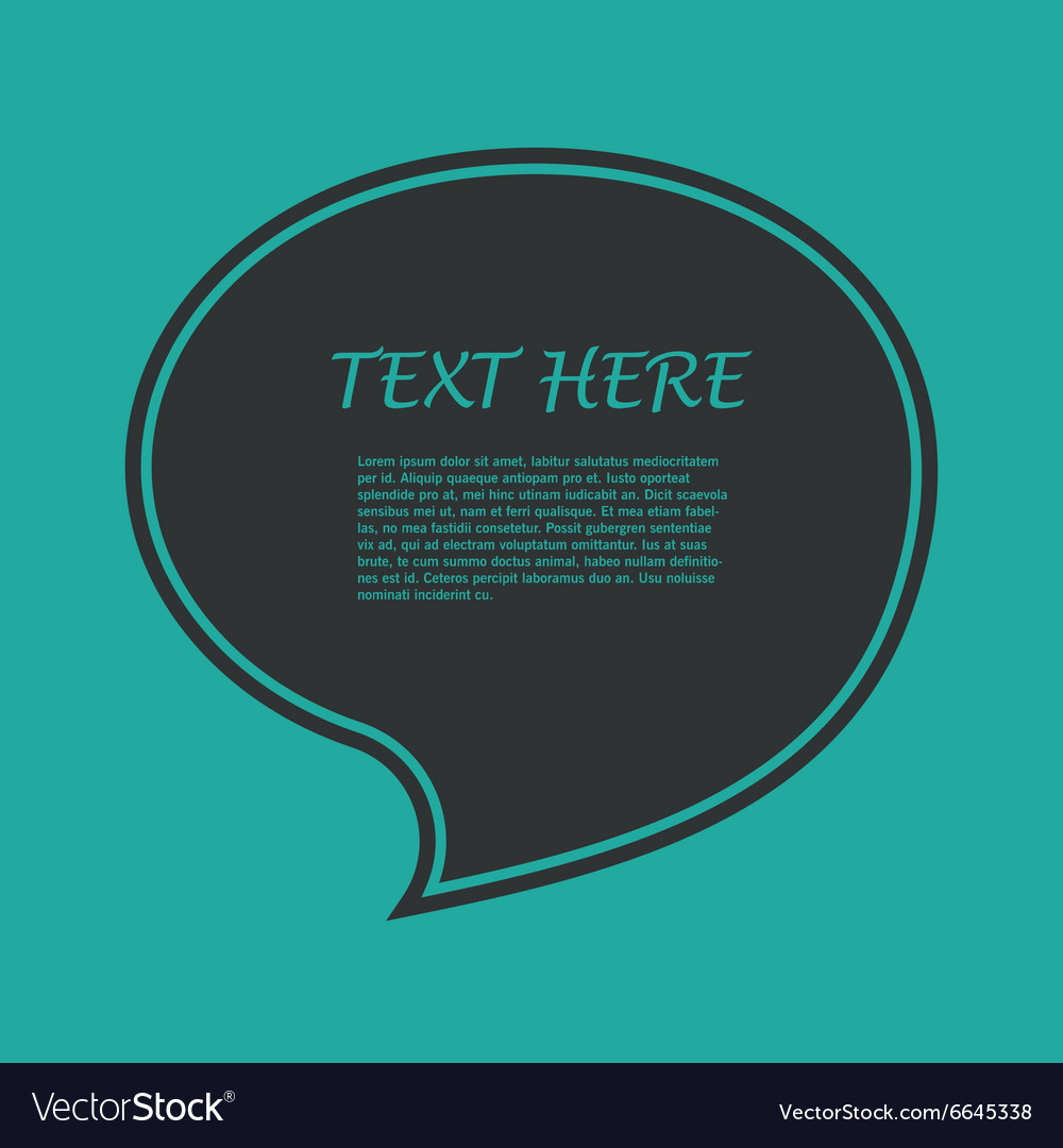 Icon quotation speech bubble template Royalty Free Vector