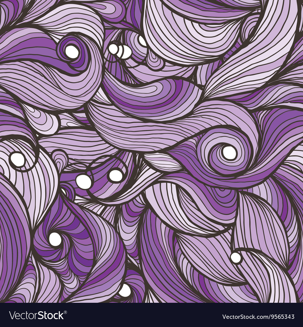 Ink doodle waves Royalty Free Vector Image - VectorStock