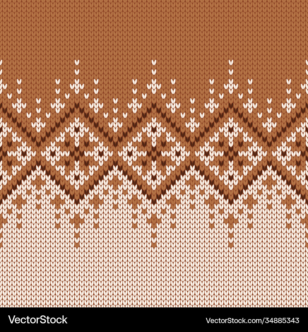 Norwegian native style sweater fair isle design Vector Image