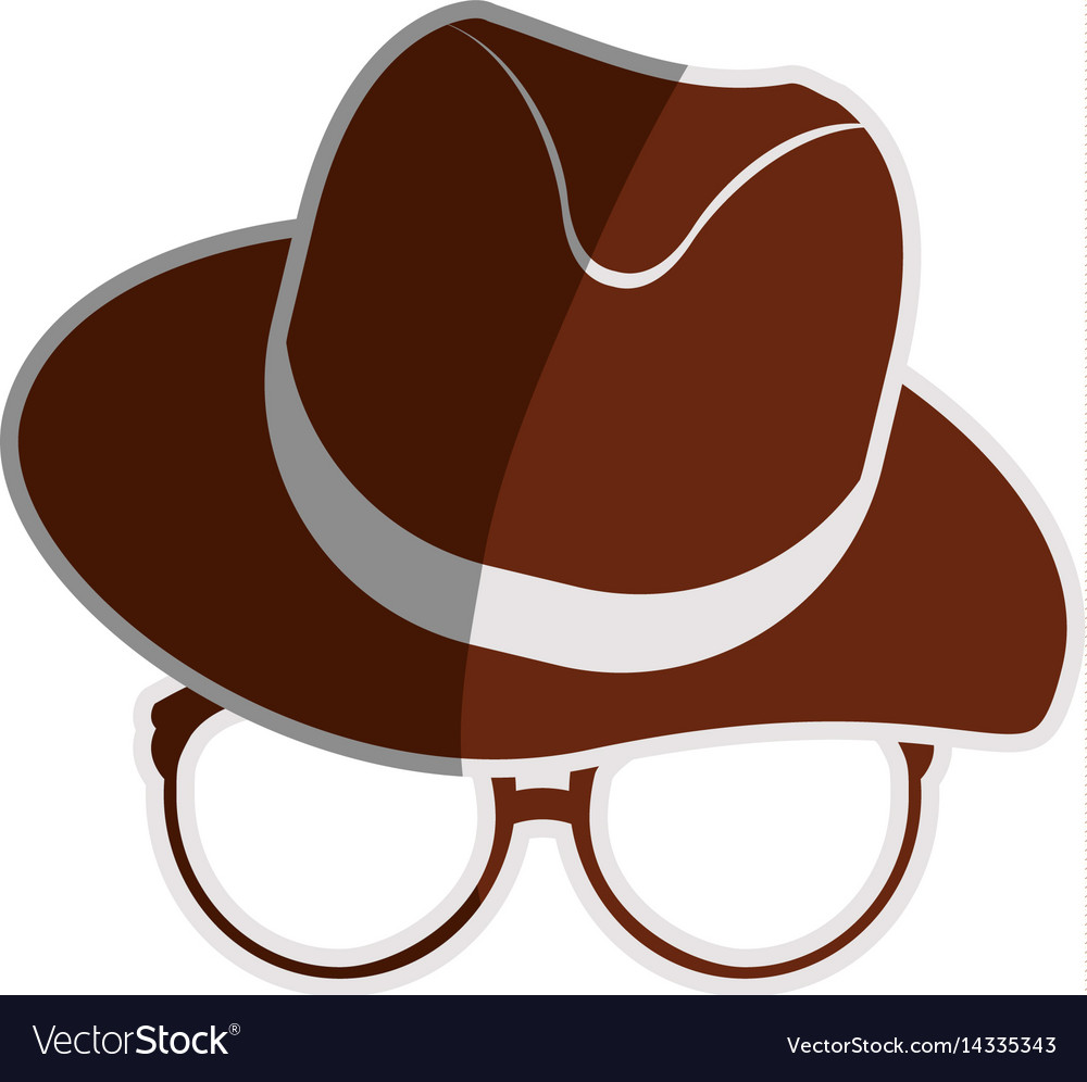 Vintage male hat Royalty Free Vector Image - VectorStock