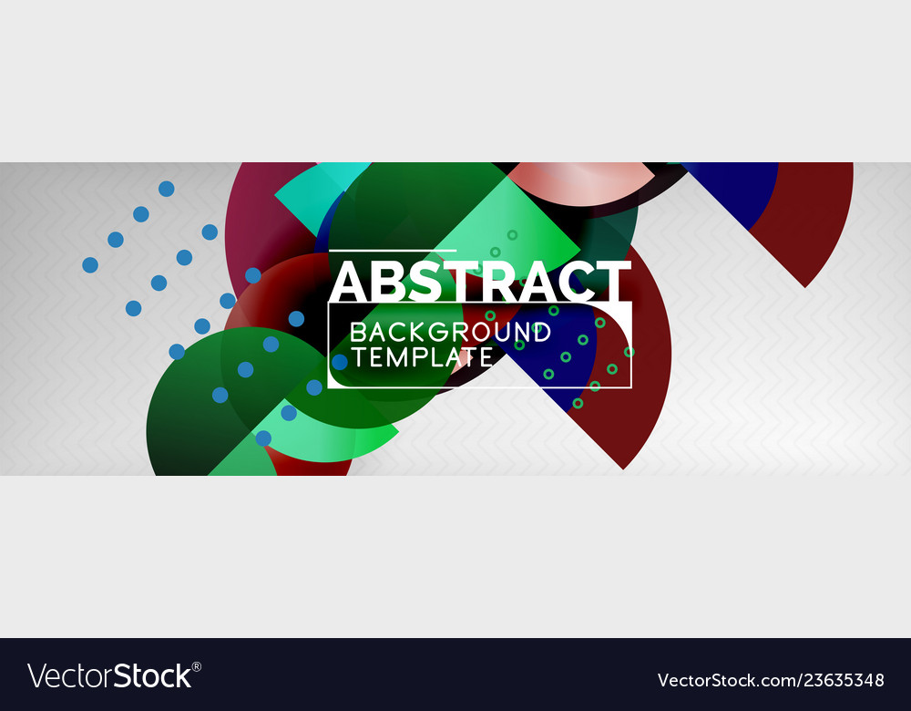 Abstract background geometric circle composition Vector Image