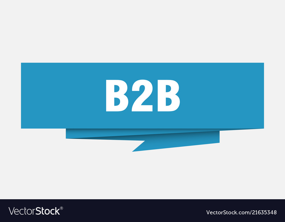 B2b Royalty Free Vector Image - VectorStock