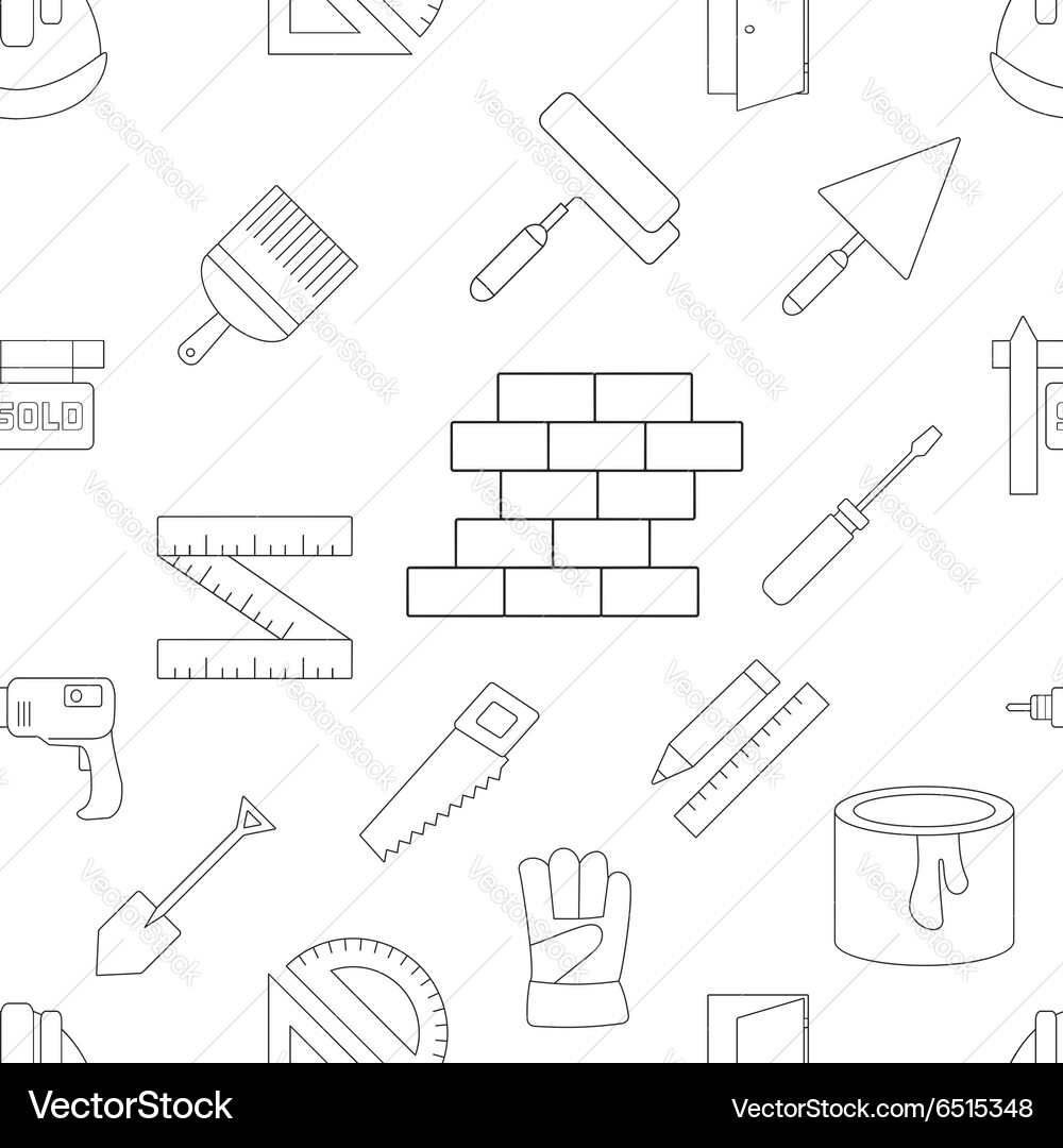 Building seamless pattern Royalty Free Vector Image