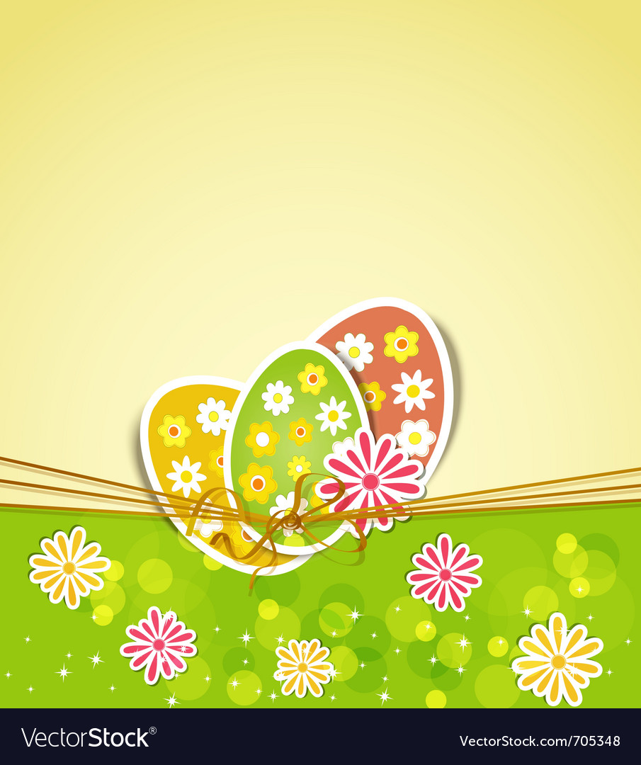 Easter holiday background Royalty Free Vector Image