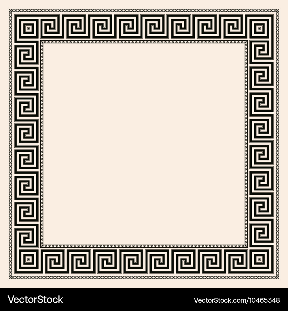 Greek style seamless ornament with corner element Vector Image