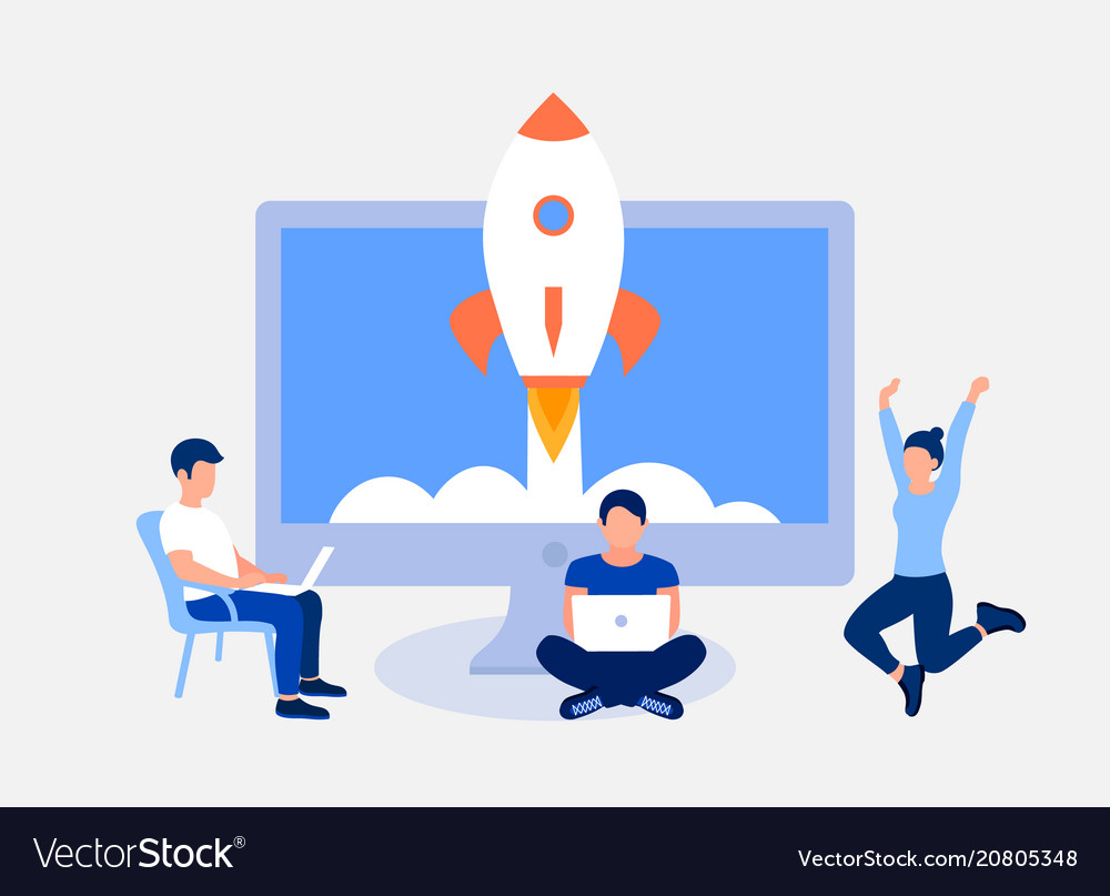 Startup design concept Royalty Free Vector Image Startup design concept Royalty Free Vector Image