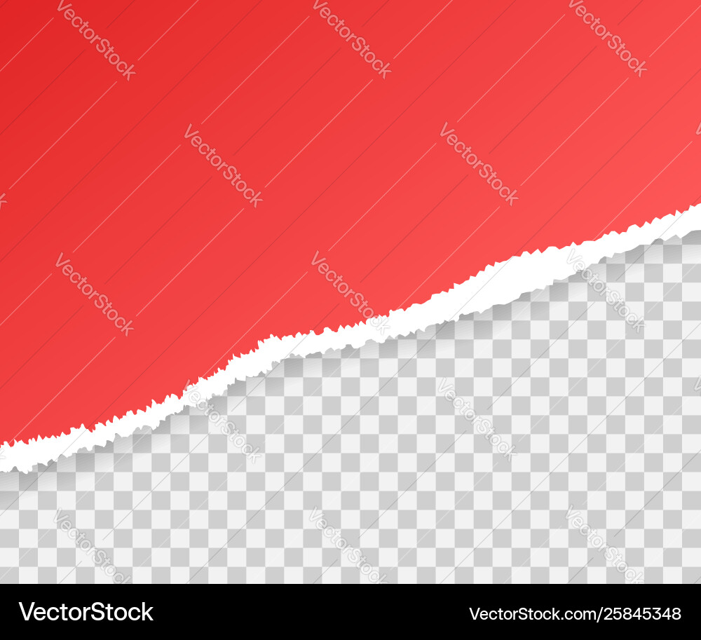 Torn paper edges seamless horizontally stock Vector Image