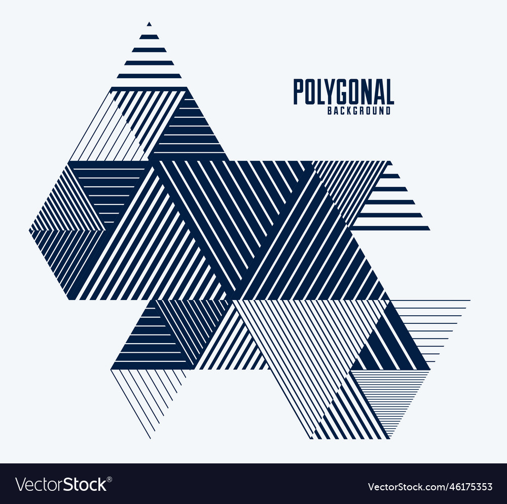 Linear striped abstract dimensional 3d background Vector Image