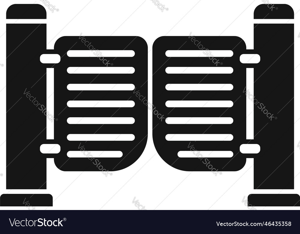 Auto gates icon simple automatic security Vector Image