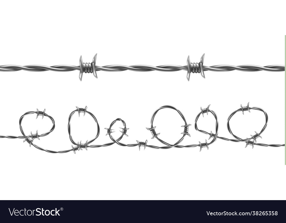 Barbed wire seamless pattern Royalty Free Vector Image